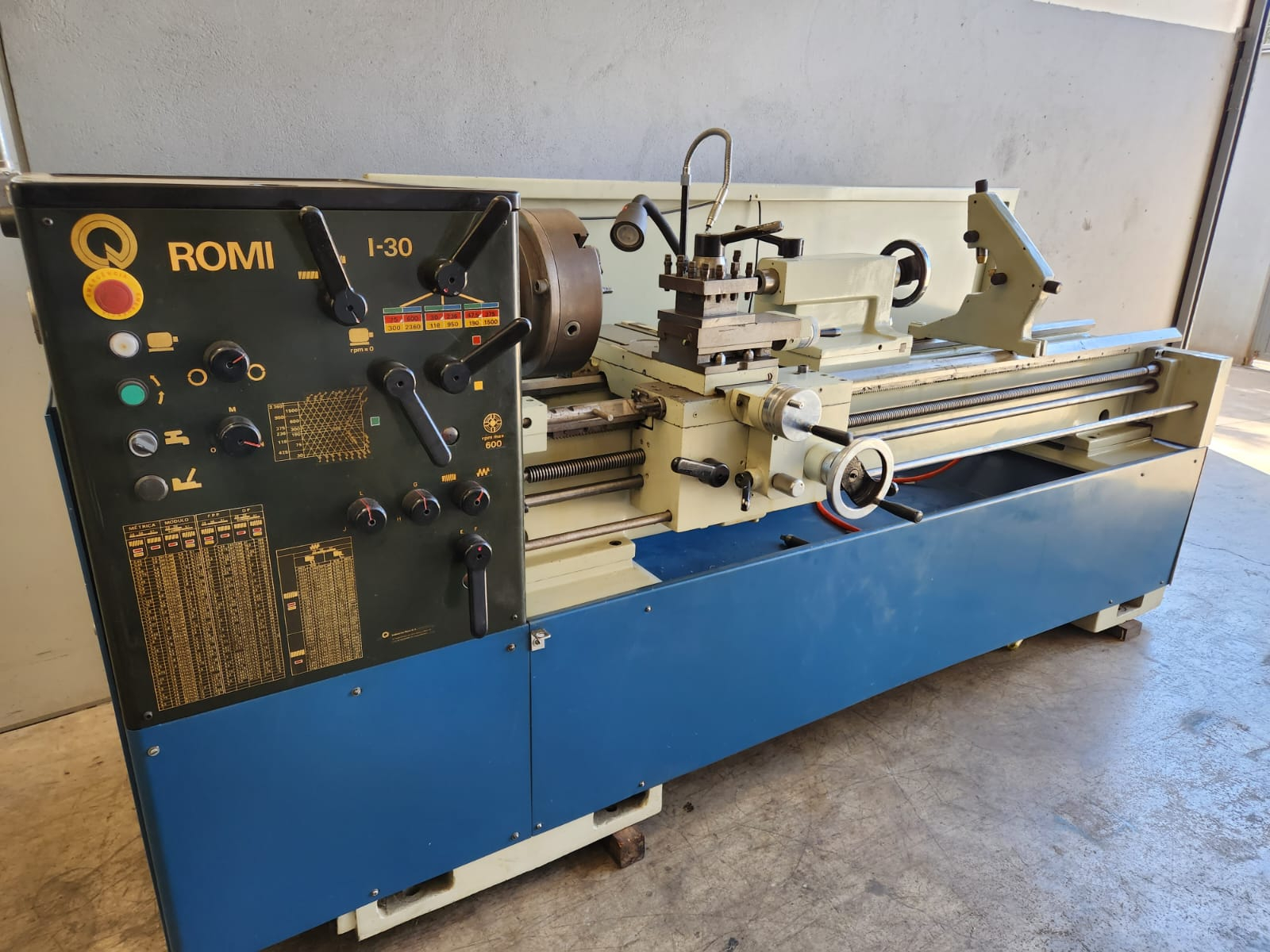 TORNO MECÂNICO ROMI I30 - 500MM X 1500MM | Operatrix
